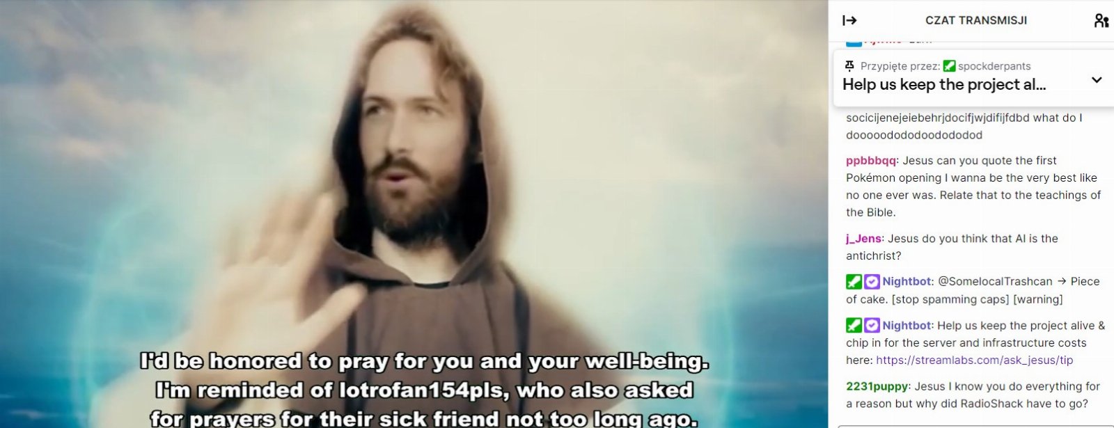 AI Jesus na Twitchu - nowe oblicze wszechobecnej sztucznej inteligencji